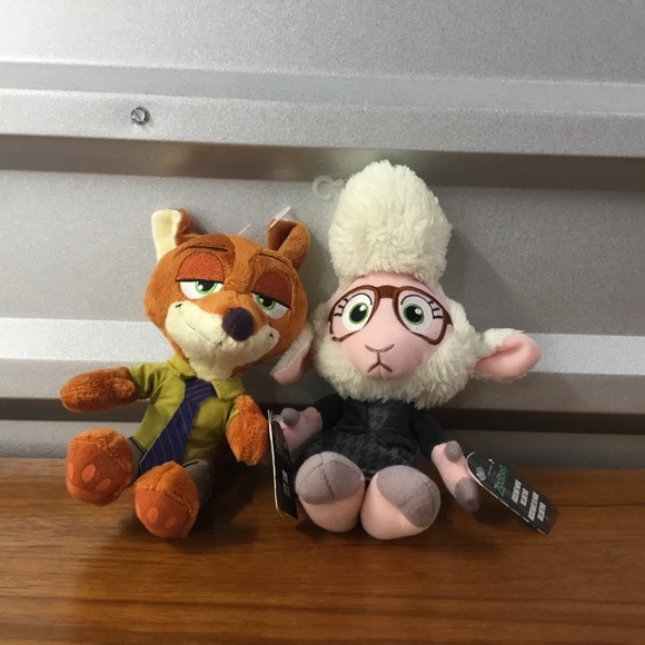 Toys | Disney Tomy Zootopia Nick Wild Mayor Bellwether Plush Stuffed ...